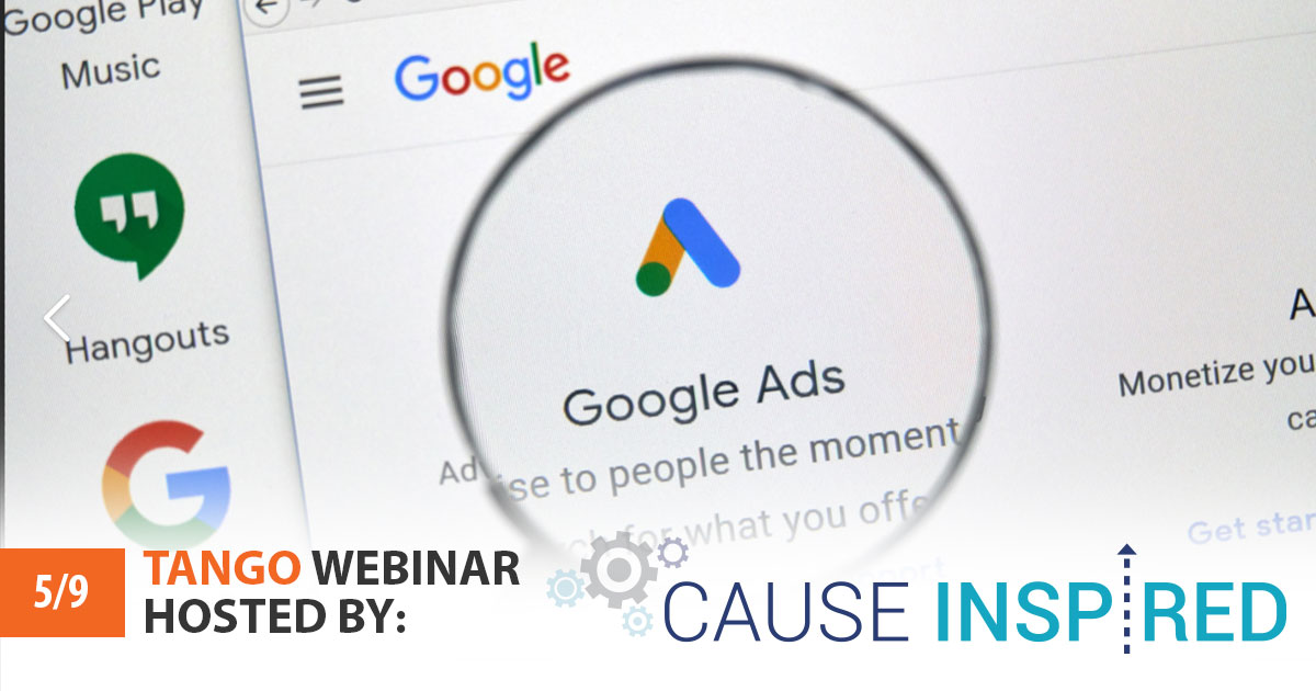 Yes, you can Fundraise with the Google Ad Grant! | TANGO